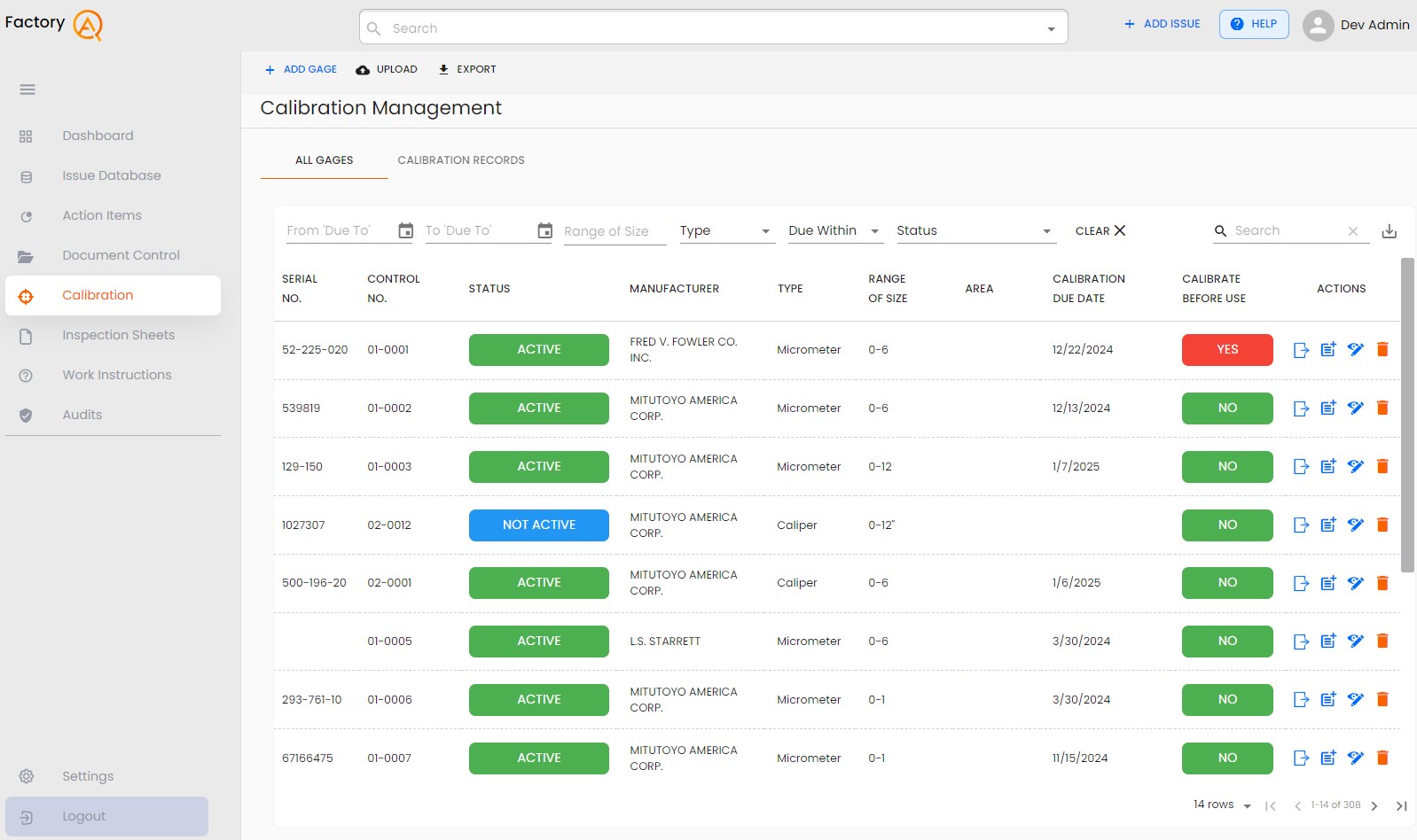 FactoryQA: Quality Management Software